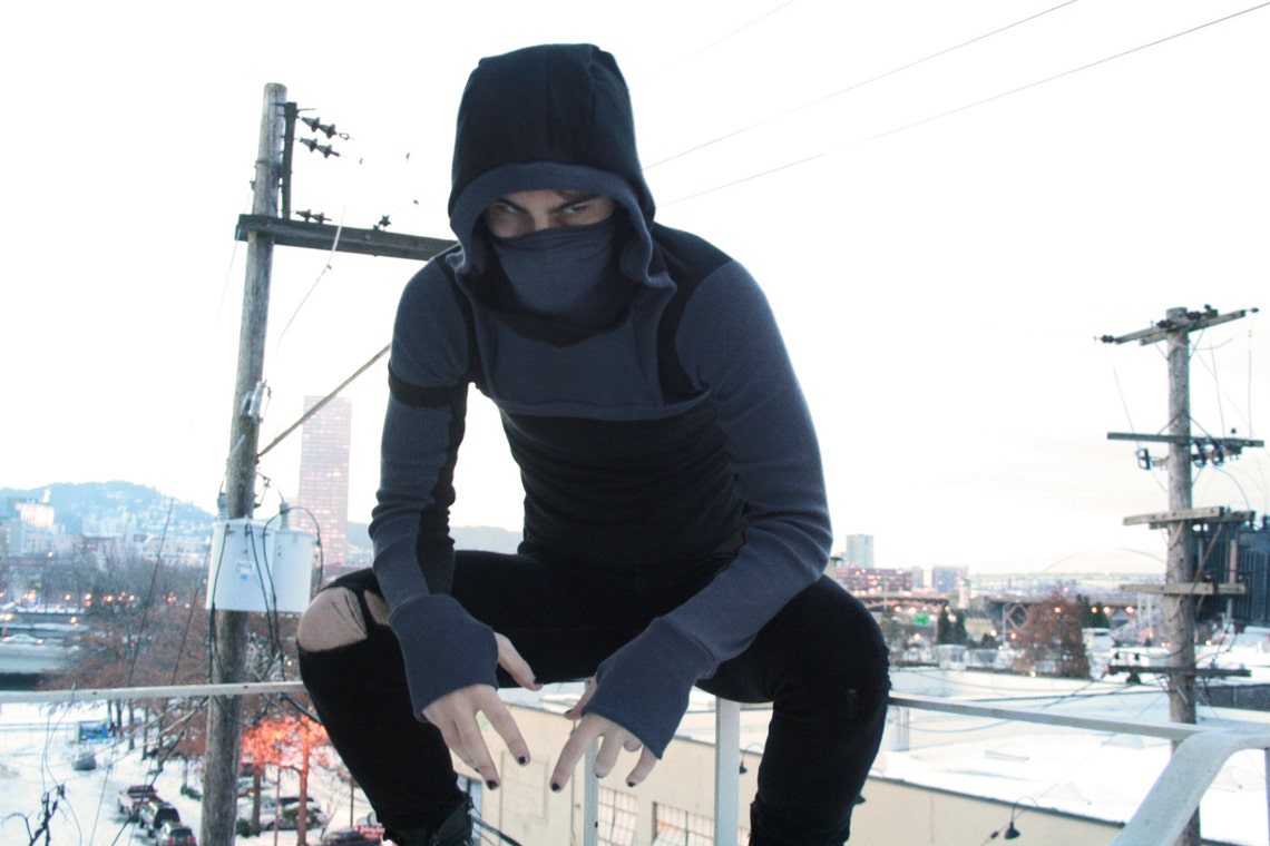 AMBASSADOR- Hooded Cowl Shrug: Soft Fire Safe Color Block Options ...