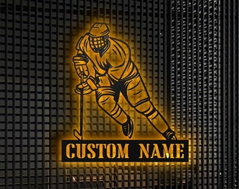 Ice Hockey Led Sign - Etsy