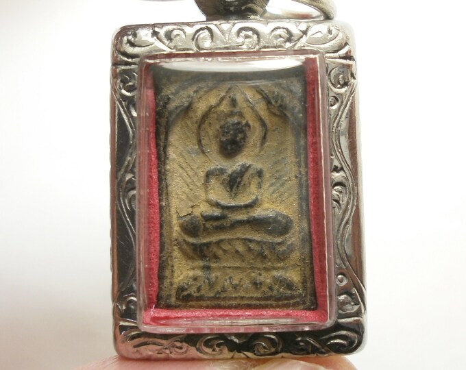 LP Sook Powerful Buddha Small Amulet 1910s Poo Suk Pakklongmakamtao ...