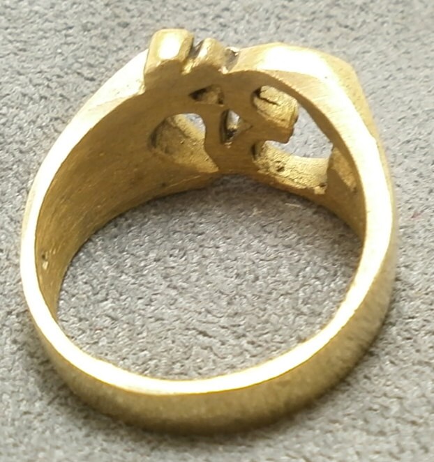 Om Aum Ohm Brass Men Ring Hindu Deity God Sign Amulet Blessed - Etsy Canada