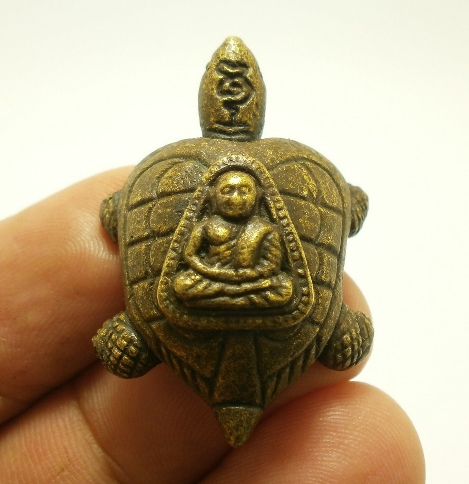Tiny Turtle Mini Brass Real Magic Amulet LP Ngern Miracle | Etsy