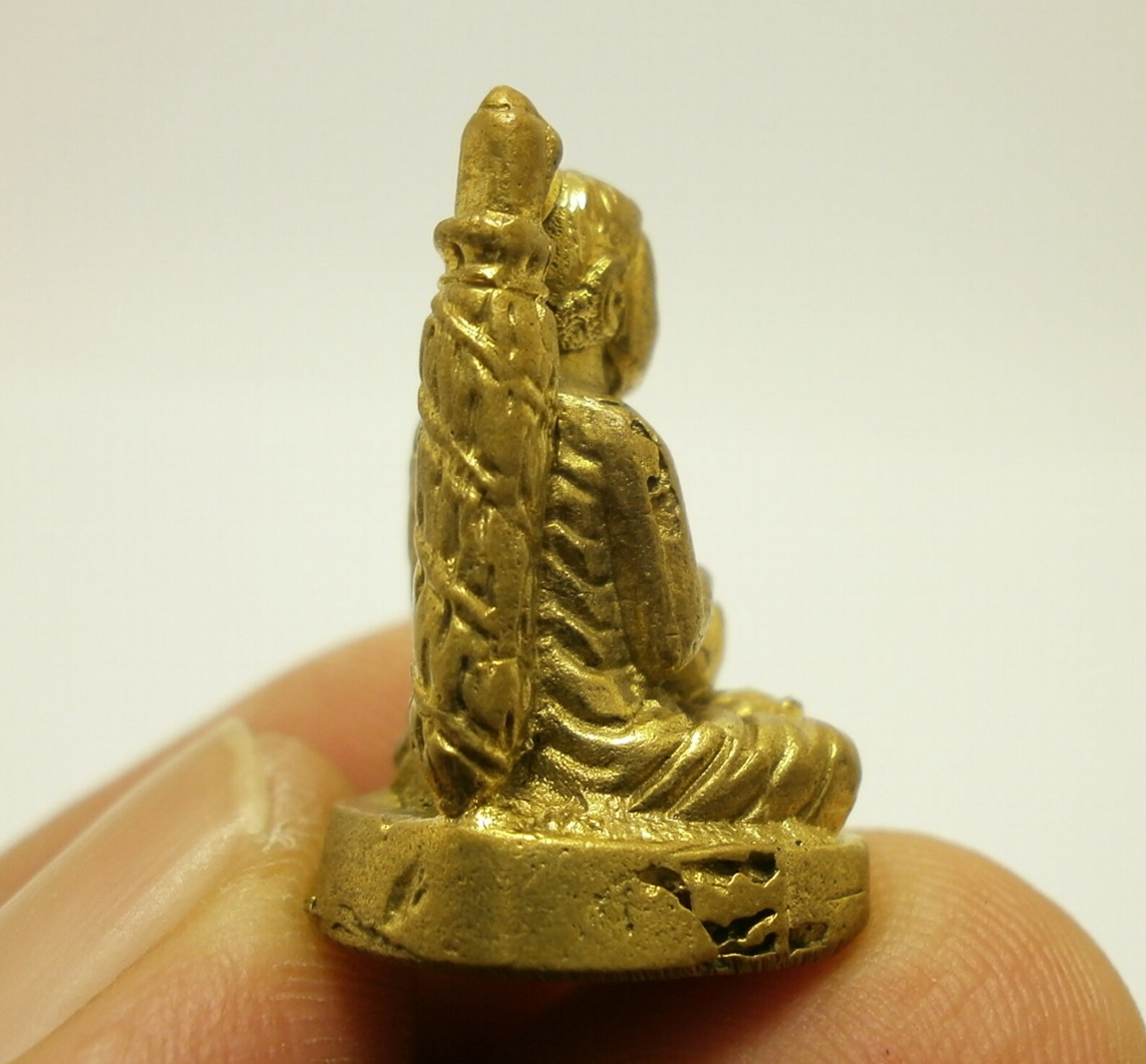Sivali Thai mini brass amulet phra sivalee close disciple of | Etsy