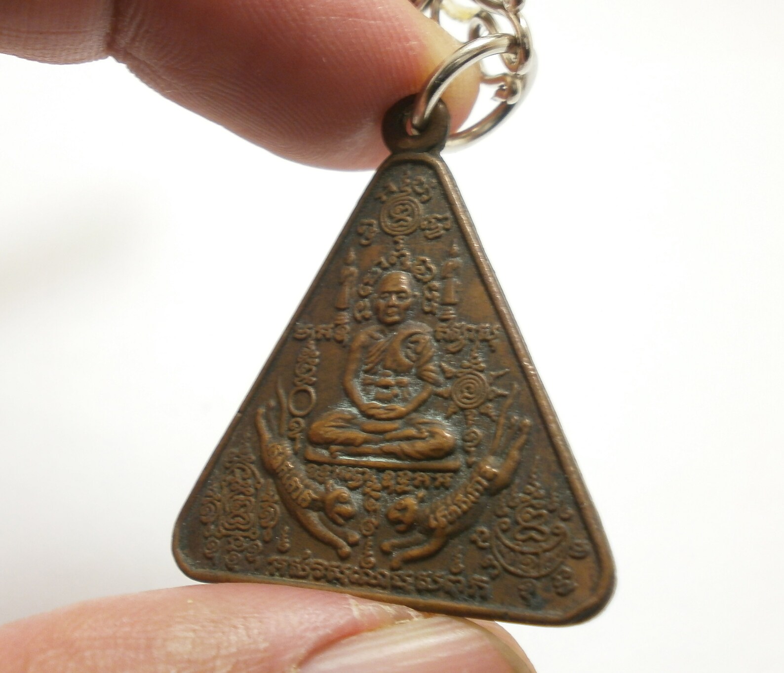 Phra LP Kong Triangle Amulet: Magic Tiger Yant, Life Protection - Etsy