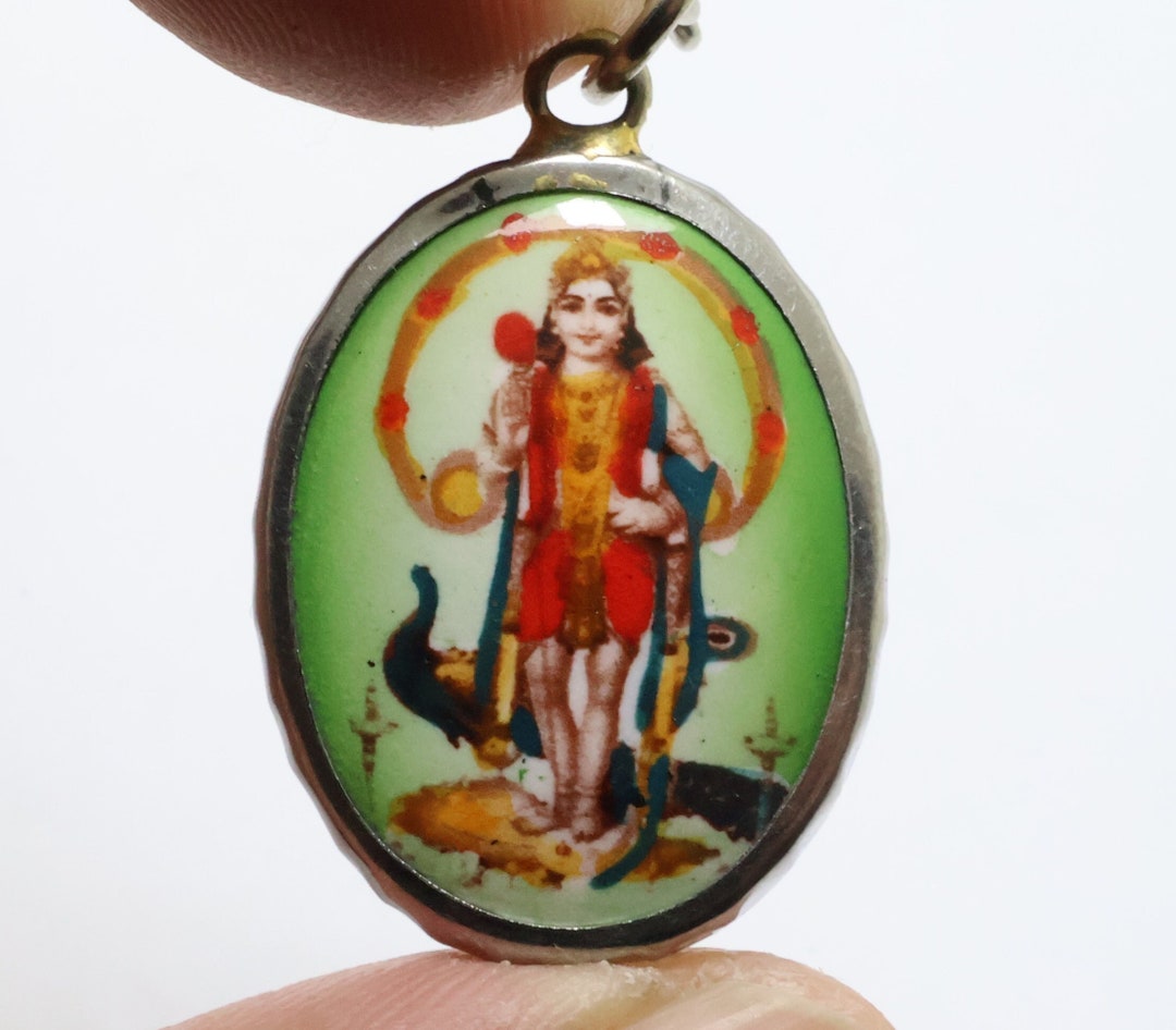 Lord Murugan Amulet Pendant Muruga Kartikeya Skanda God of War Locket ...