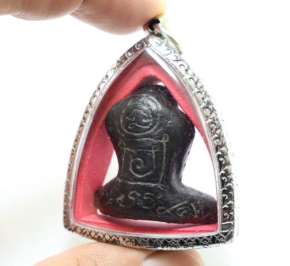 Big Phra Pidta LP Kron 1950s Pitta Close eye Buddha (… - Gem