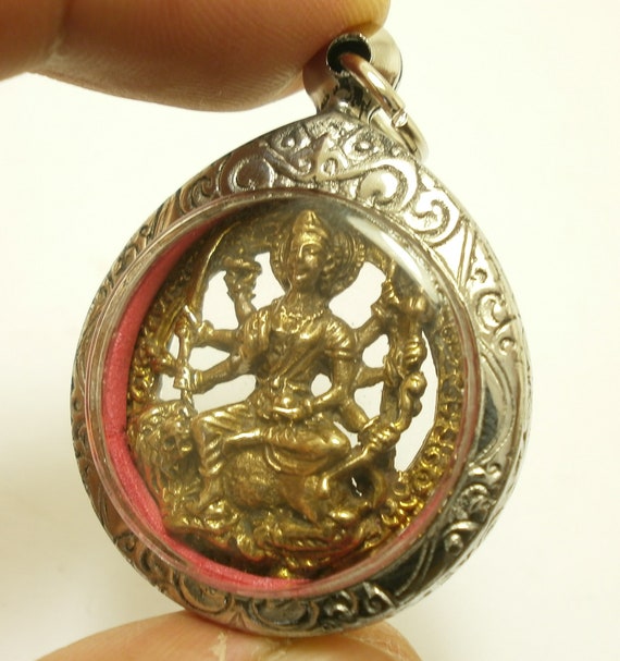 Maa Durga Uma Devi Kali parvati ride Lion Hindu deity… - Gem