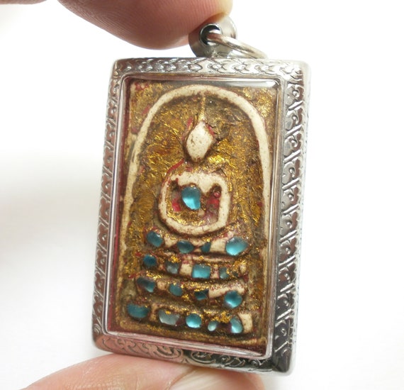 Phra Somdej Blue Stone Wat Rakang temple Blessed 1967… - Gem