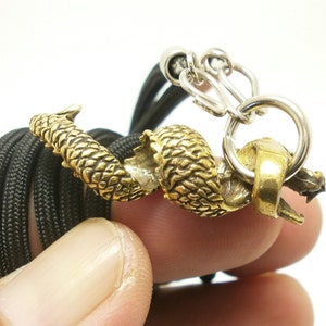 Chinese Dragon Pendant Rope Necklace Brass Talisman Powerful Strong ...
