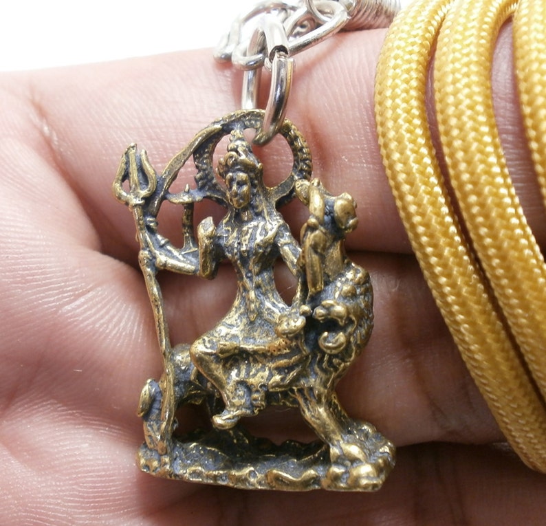 Maa Durga Uma Devi Kali Parvati Hindu Goddess Amulet Brass - Etsy