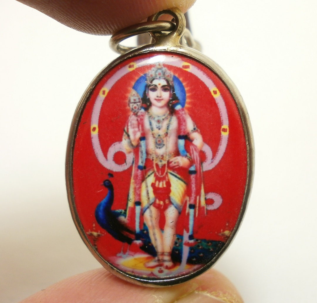 Lord Murugan Amulet Pendant Muruga Kartikeya Skanda God of War Locket ...