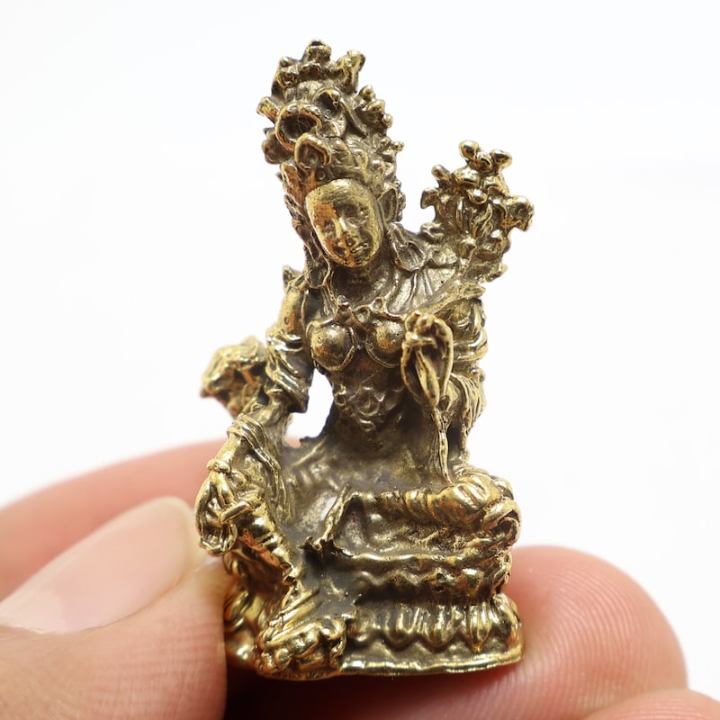 Green Tara Mini Statue - Etsy UK