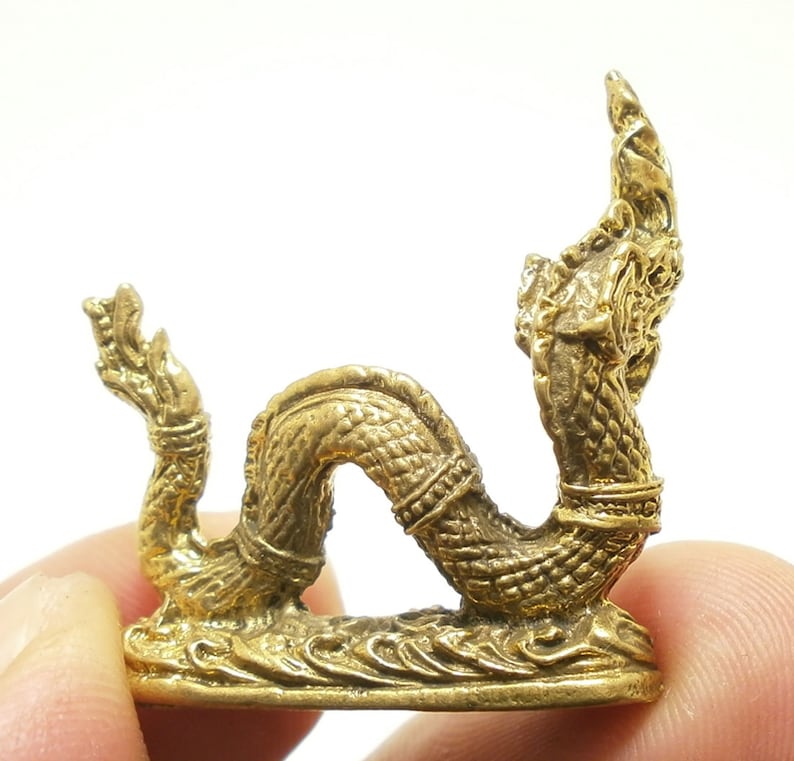 Naga Nak Snake Mini Amulet Thai Talisman Blessing for Strong - Etsy
