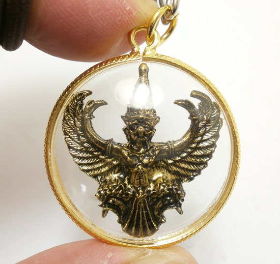 Phaya Krut Garuda magic Eagle bird Thai brass amulet … - Gem