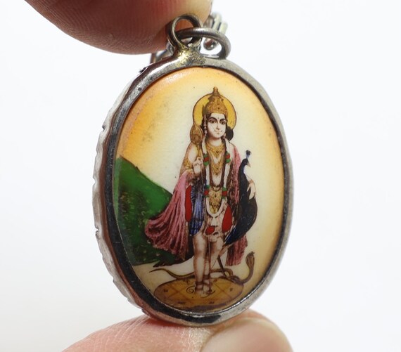 Lord Murugan Amulet Pendant: Hindu Skanda God of War … - Gem