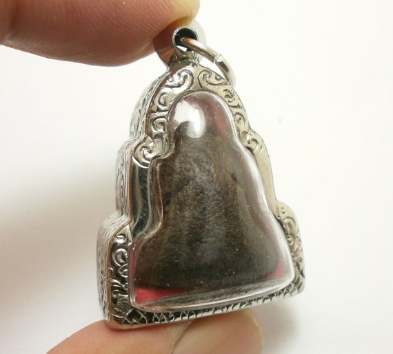 Phra Pidta LP Kron 1950s Pitta Close eyes Buddha Tok … - Gem