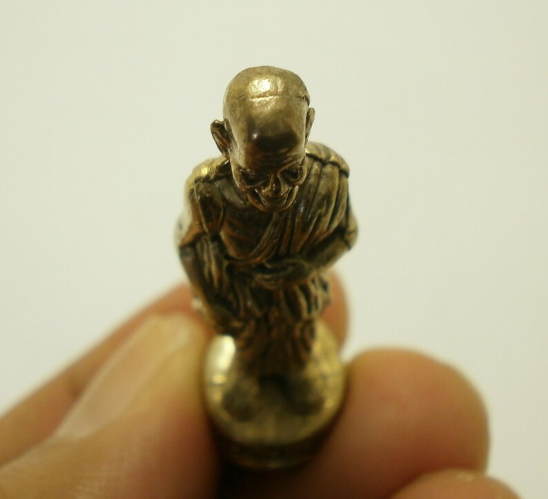 LP Suang Mini Monk Statue: Thai Amulet for Luck & Protection - Etsy
