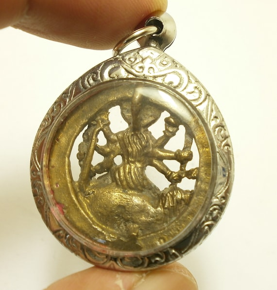 Maa Durga Uma Devi Kali parvati ride Lion Hindu deity… - Gem