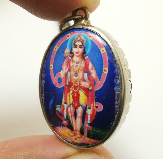 Lord Murugan amulet pendant Muruga Kartikeya Skanda G… - Gem