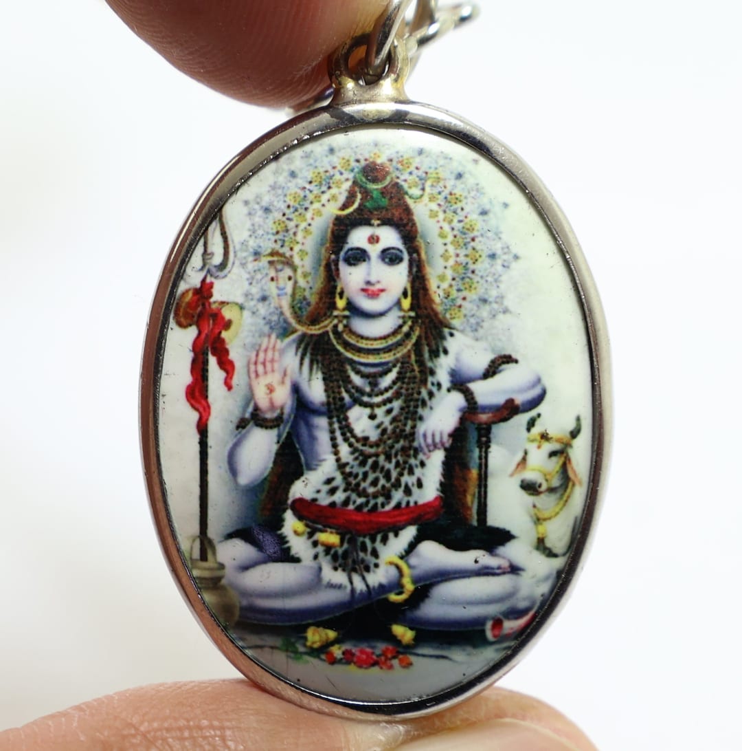 Lord Shiva Pendant: Hindu God Amulet Necklace, Strong Protection - Etsy