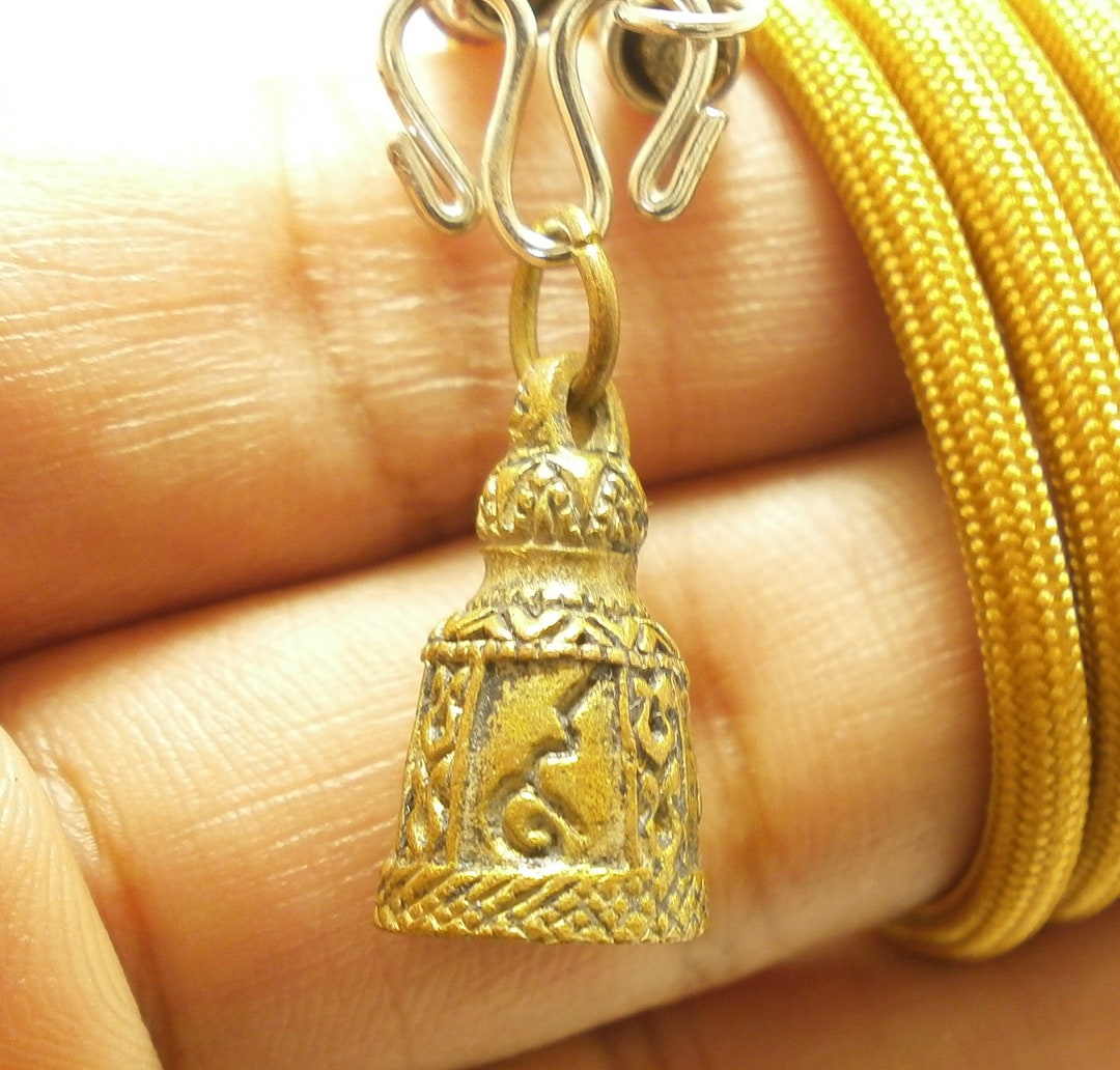 Thai Buddha Bell Amulet Pendant: Wat Rakang Temple Charm - Etsy