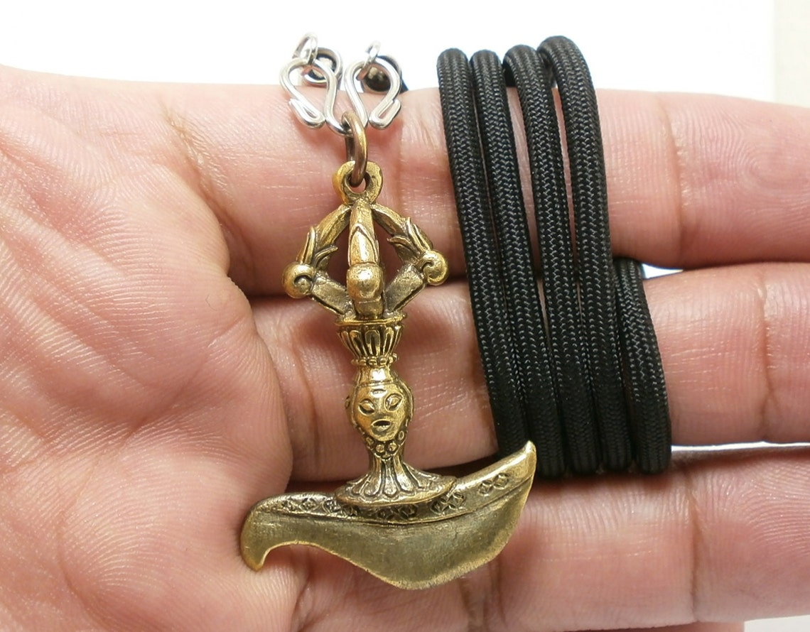 Vajra Dorje Ax Vajrayana Tibet Magic Tibetan Pendant 24 Inches - Etsy