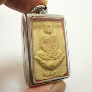 Phra LP Doo Magic Powder Blessed 1989 With Original Stamp of Wat Sakae ...