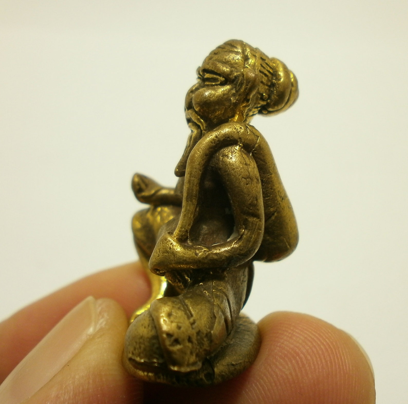 Chuchok Miniature Poo Choochok Thai Mini Brass Amulet Buddha | Etsy