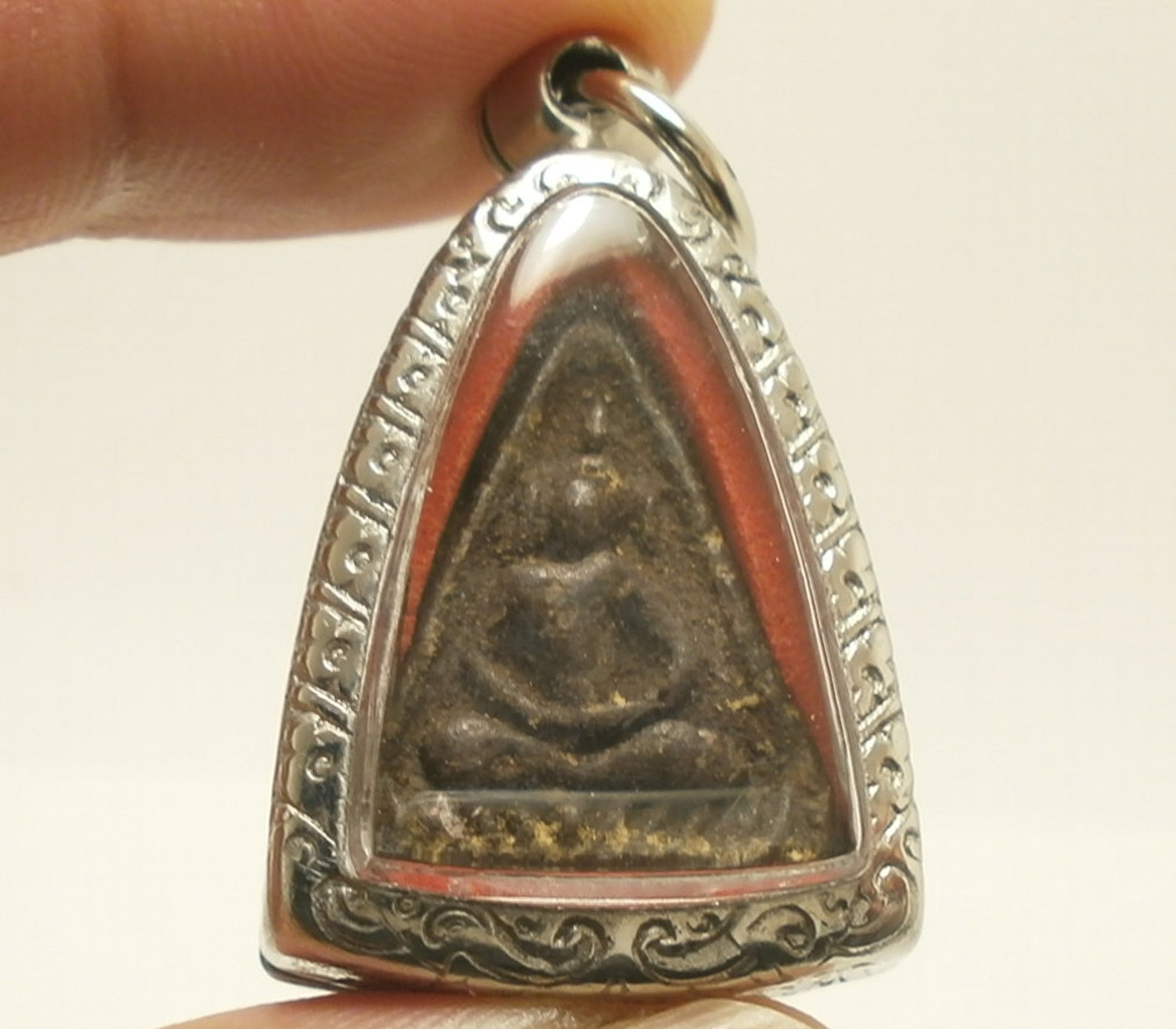 LP Sook Suk Triangle Amulet Wat Pakklongmakamtao Temple Billionaire ...