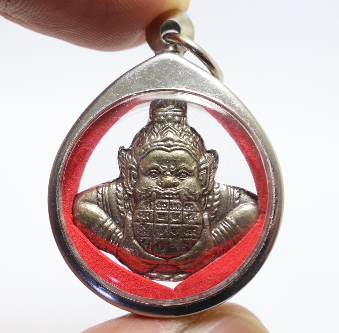 Rahu Thai Amulet Pendant: Wealth and Success Charm - Etsy