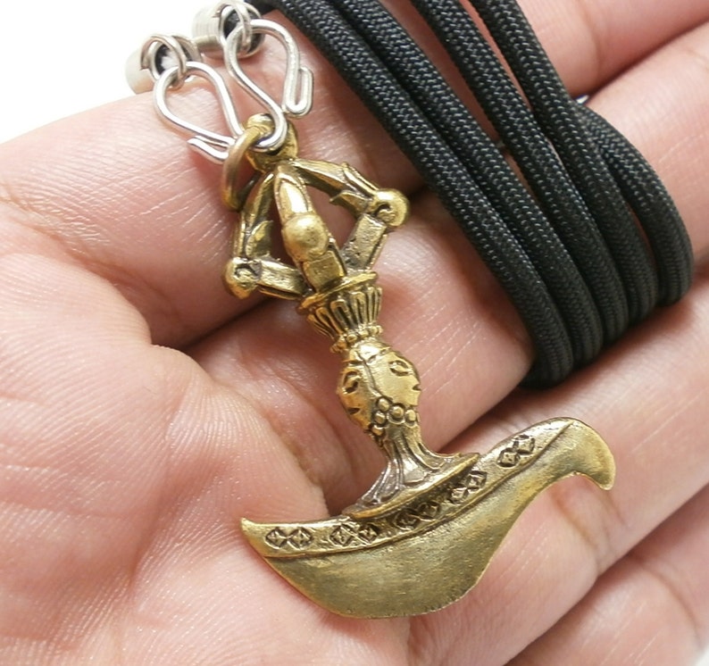 Vajra Dorje Ax Vajrayana Tibet Magic Tibetan Pendant 24 Inches - Etsy