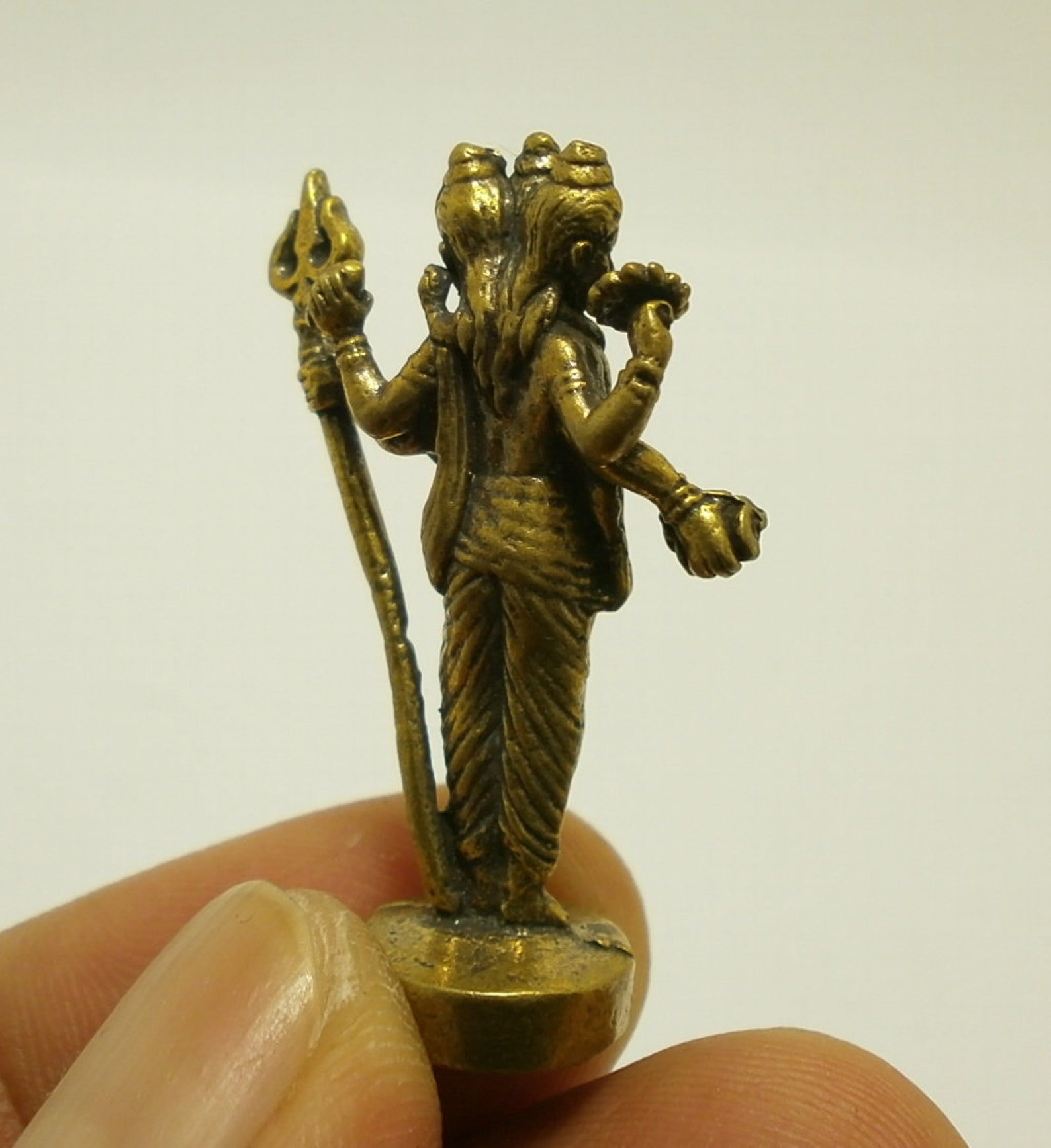 Hindu Mini Gods Amulet Phra Trimurti 3 Supreme Miniature Shiva - Etsy