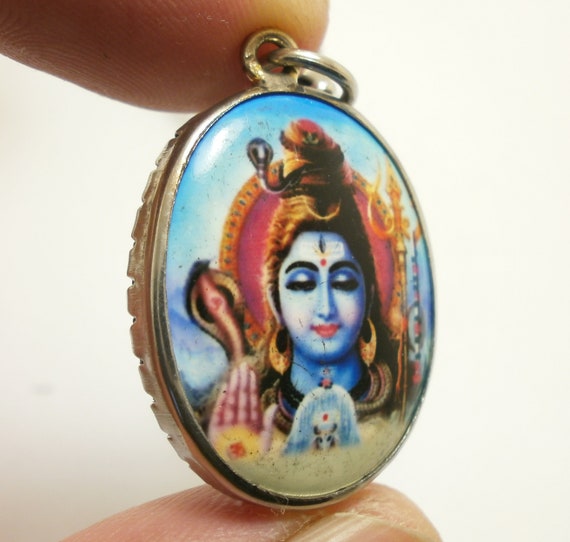 Lord Shiva Pendant: Hindu God Amulet Necklace, Strong… - Gem