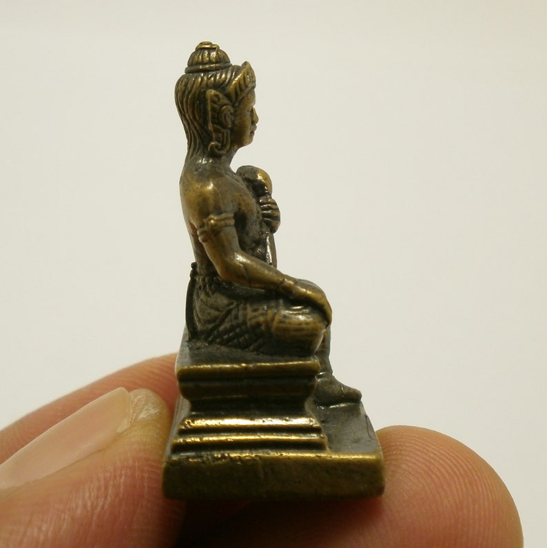 Vishvakarman Hold Lotus Mini Statue Figurine Amulet God of - Etsy