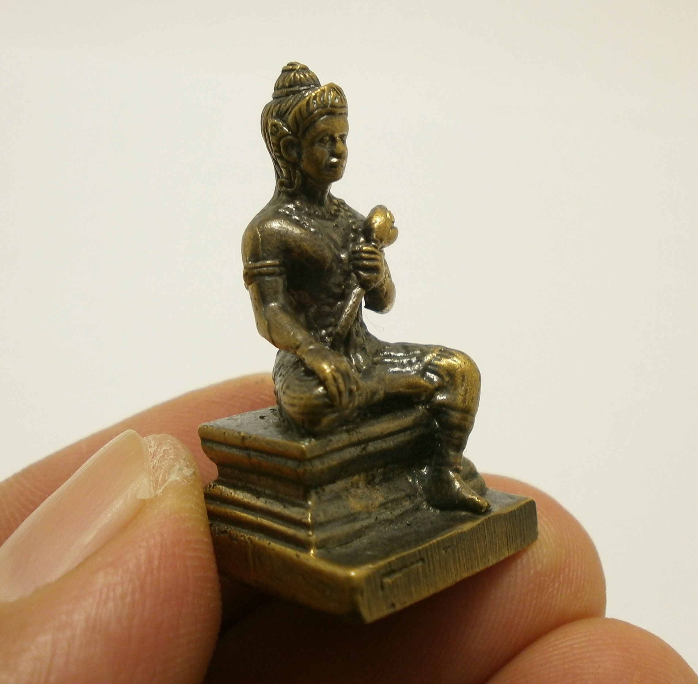 Vishvakarman hold Lotus mini statue figurine amulet God of | Etsy