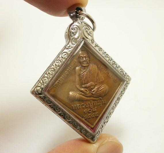 LP Moon magic coin Lord Brahma 4 faces Phra Phrom ble… - Gem