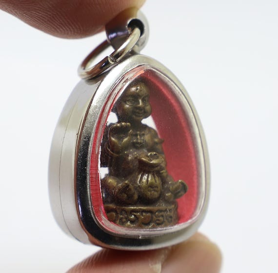 Guman Thong LP Pin kumantong amulet pendant blessed b… - Gem