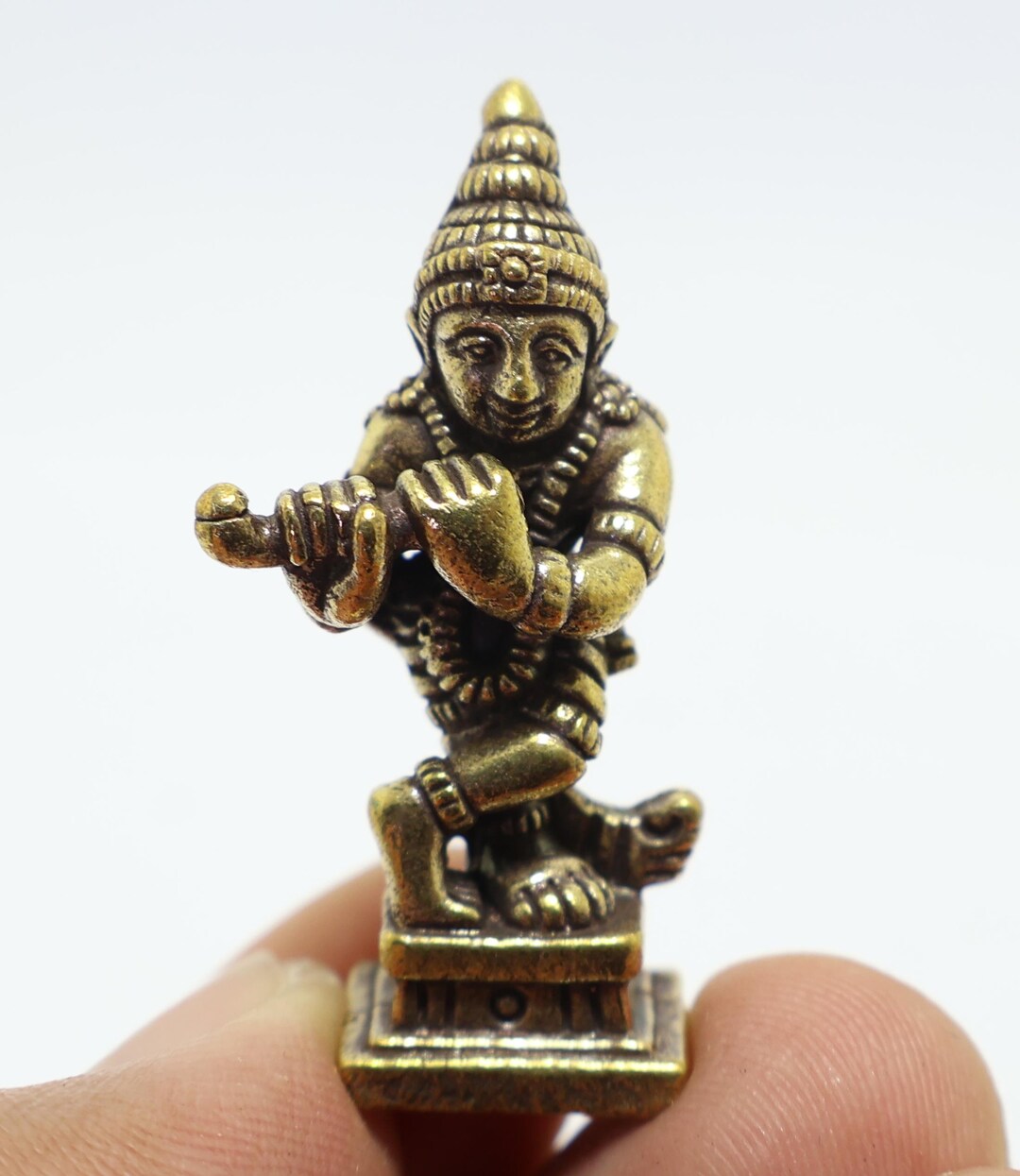 Krishna Mini Amulet: Hindu God Figurine, Lucky Charm Statue Fujii Kaze ...