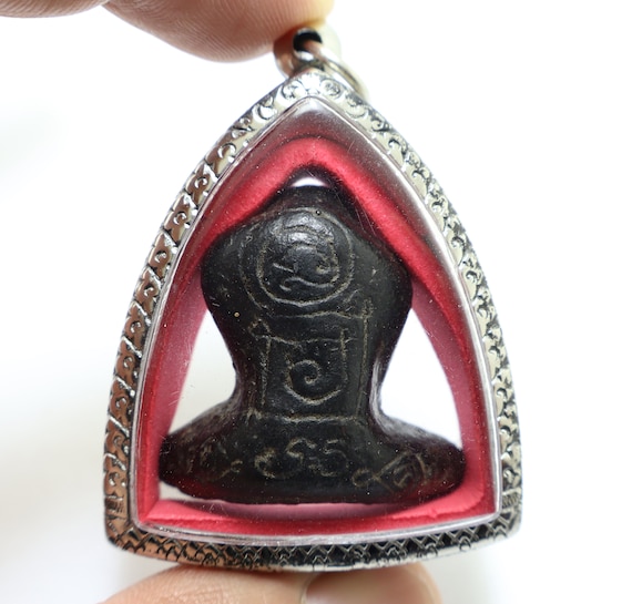 Big Phra Pidta LP Kron 1950s Pitta Close eye Buddha (… - Gem