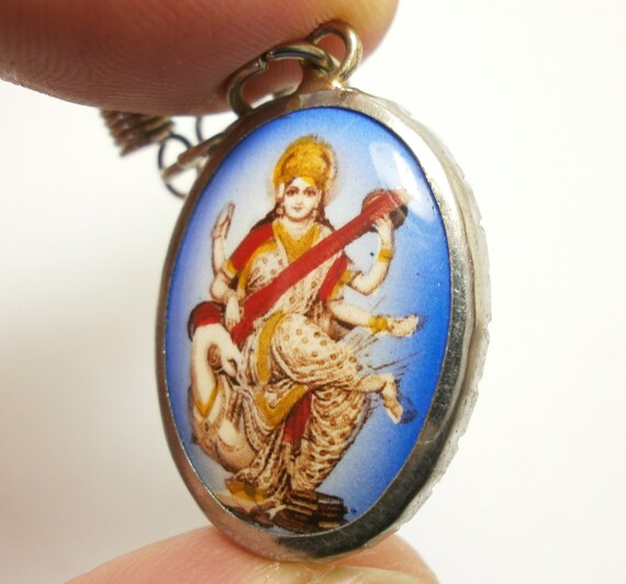 Maa Saraswati devi of Brahma blessed for wisdom bring… - Gem
