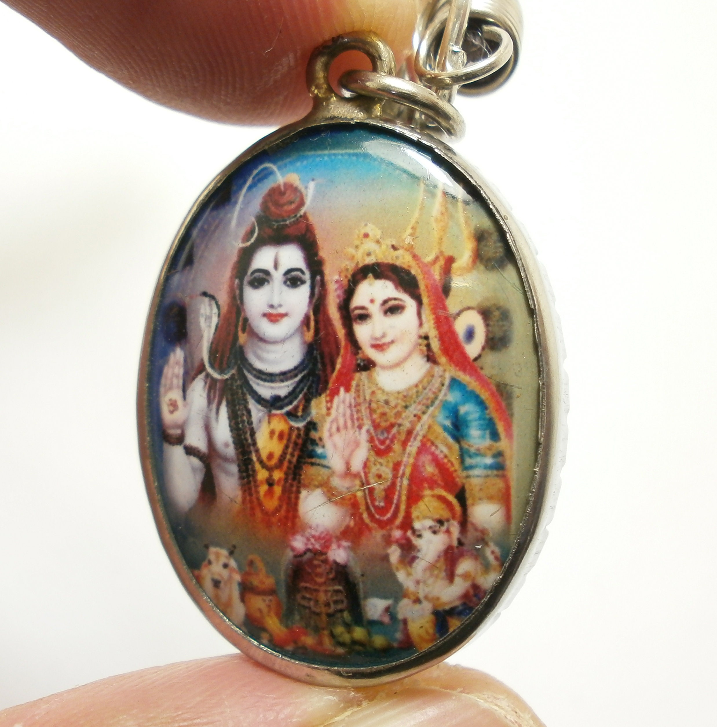 Lord Shiva Maa Uma Parvati and Ganesha Ganesh Family Pendant - Etsy