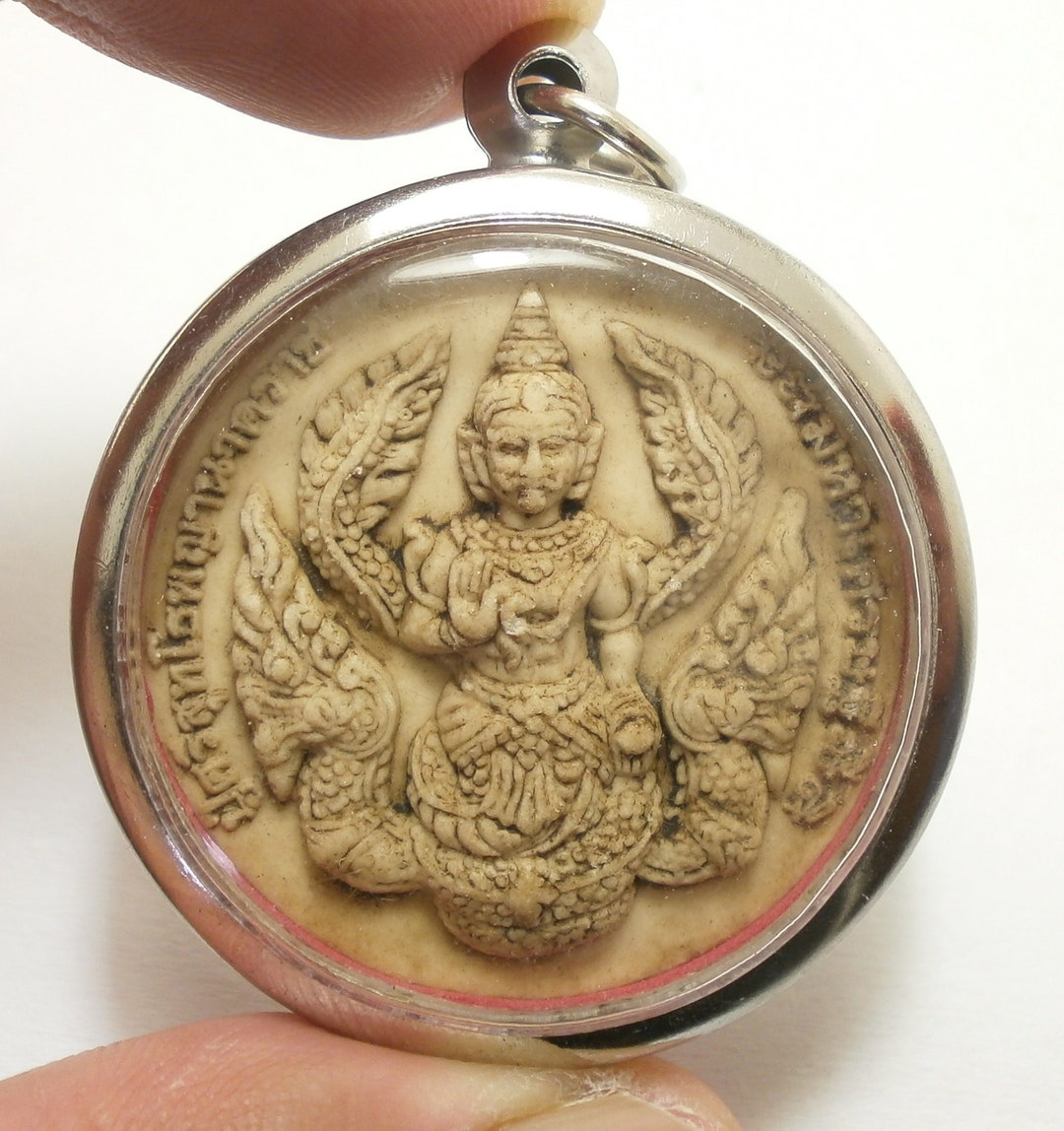 King and Queen of Naga Phaya Nak Locket Pendant Thai Kham Chanot Real ...