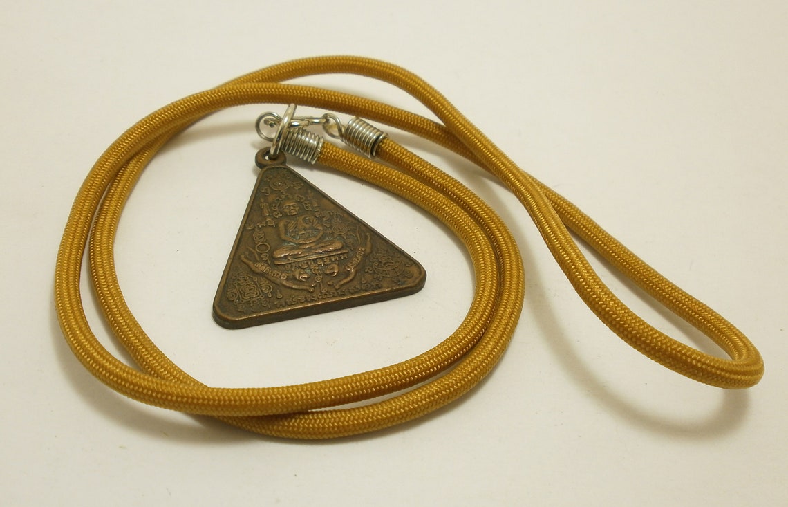 Phra LP Kong Triangle Amulet: Magic Tiger Yant, Life Protection - Etsy