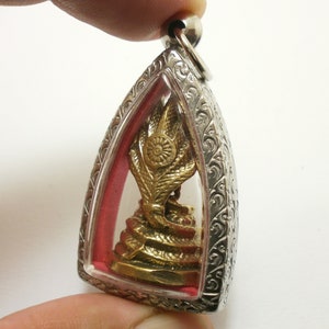 Lord Buddha Protect by Naga Nak Snakes Nakprok Thai Saturday Amulet ...