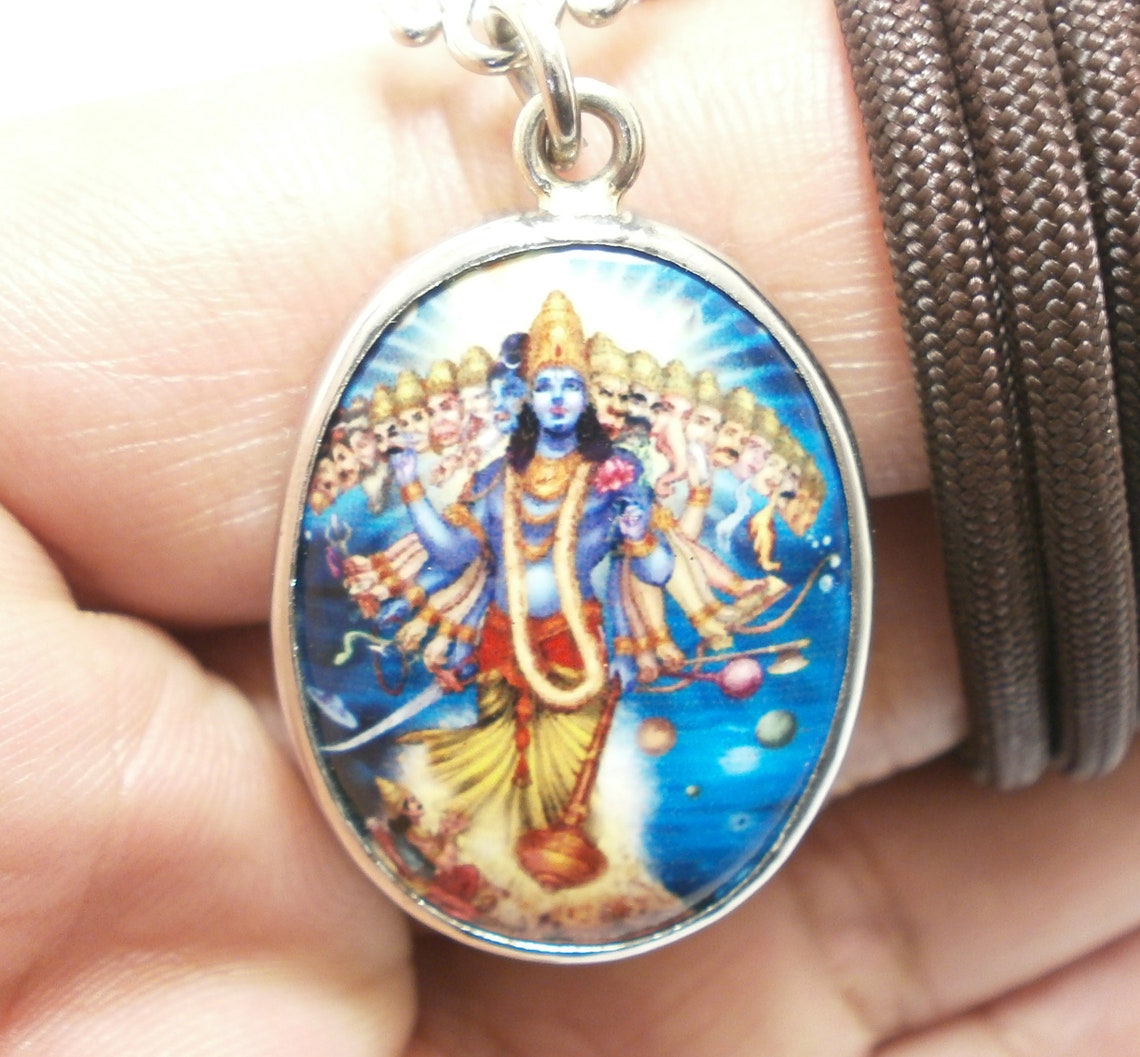 Vishvarupa Universal Form of Lord Vishnu Krishna Hindu Amulet - Etsy