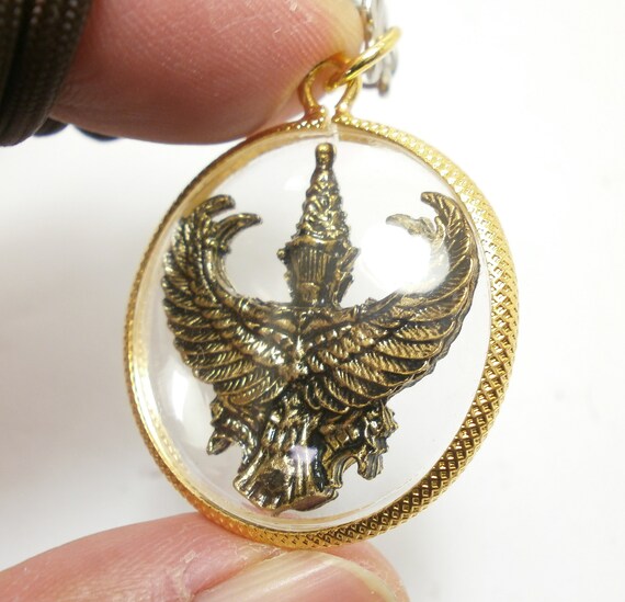 Phaya Krut Garuda magic Eagle bird Thai brass amulet … - Gem