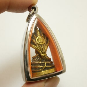 Lord Buddha Protect by Naga Nak Snakes Nakprok Thai Saturday Amulet ...