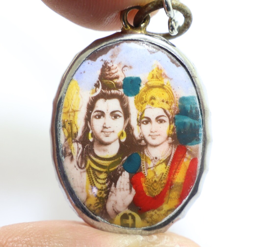 Lord Shiva Maa Parvati Pendant: Hindu Amulet Necklace, Success ...