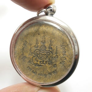 Phra LP Pern Sitting on Tiger Amulet 1 Magic Yant Blessed 1998 Wat ...