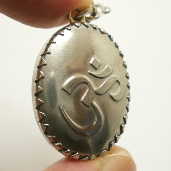 Tridevi Hindu Goddess Om Amulet Ohm Pendant: Lakshmi,… - Gem