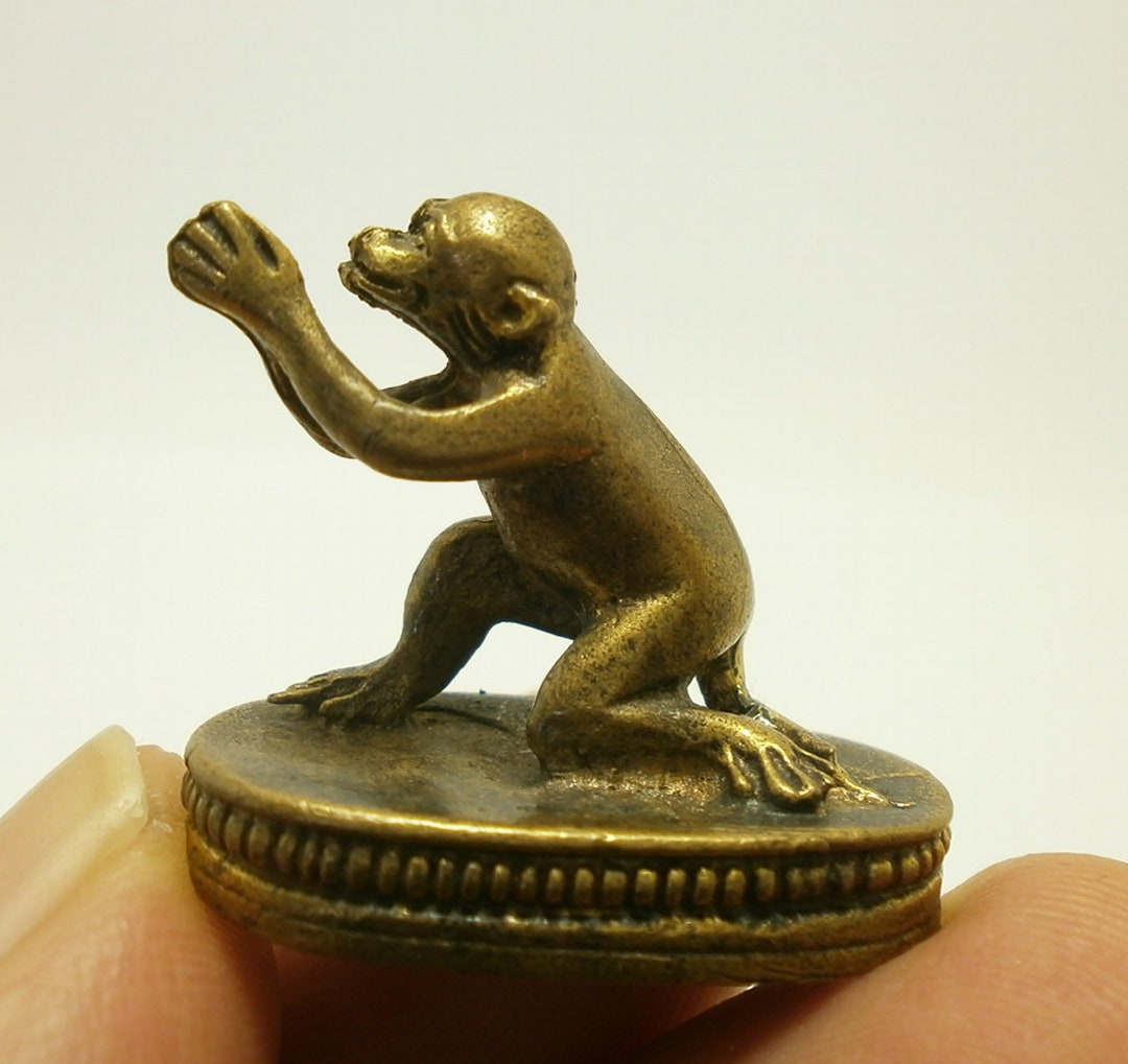 Magic Monkey Thai Mini Amulet Love Attraction Miniature Good Luck ...